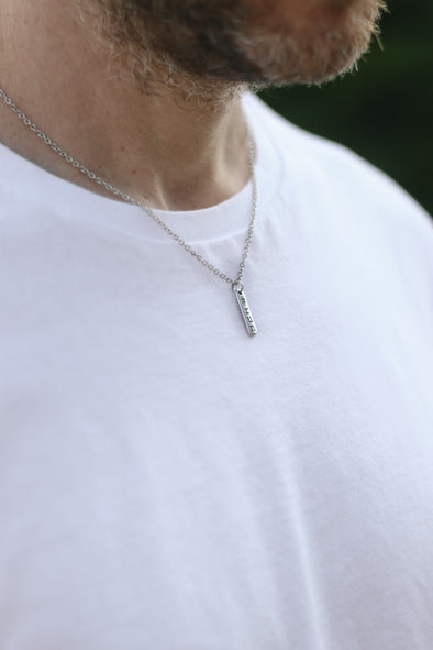Run necklace for men, #run engraved, waterproof chain – Shani & Adi Jewelry